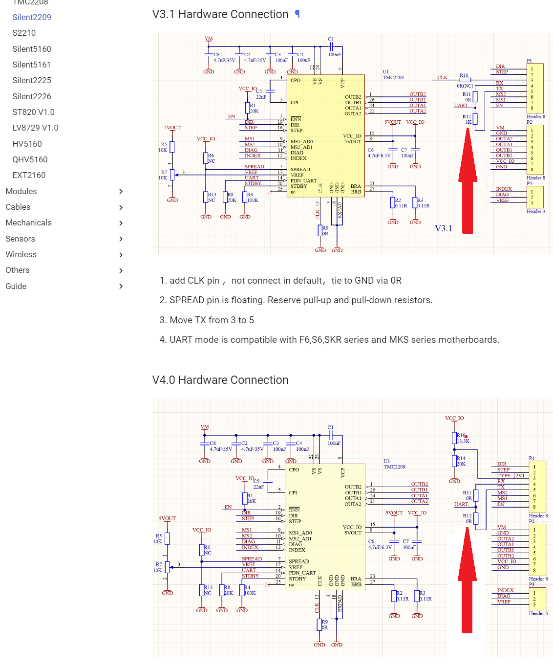 Have you guys removed the 1 kΩ resistor on the UART TX? · Issue #5 · FYSETC/FYSETC-TMC2209 · GitHub