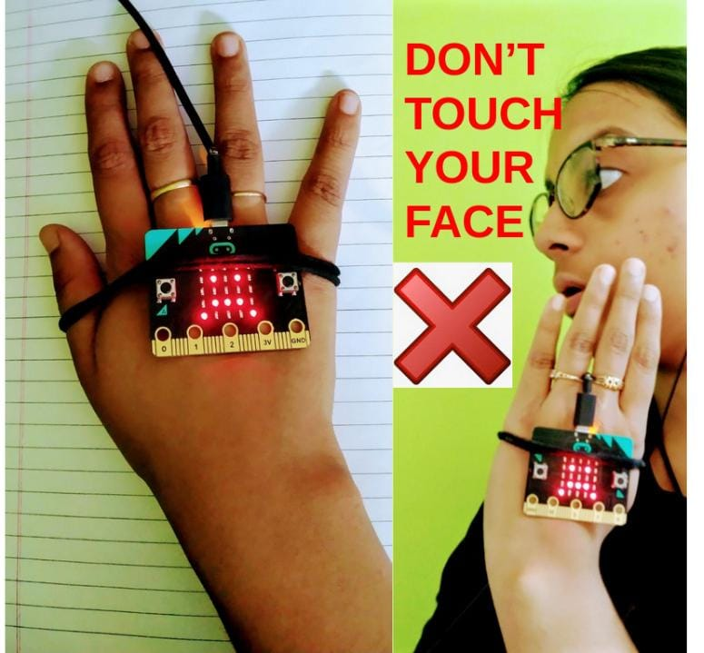 Project Idea: Covid-19: safety wearable device , face touch early warning system using BBC ...