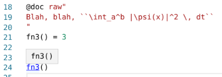 Docstrings: @doc not recognized · Issue #1650 · julia-vscode/julia-vscode · GitHub