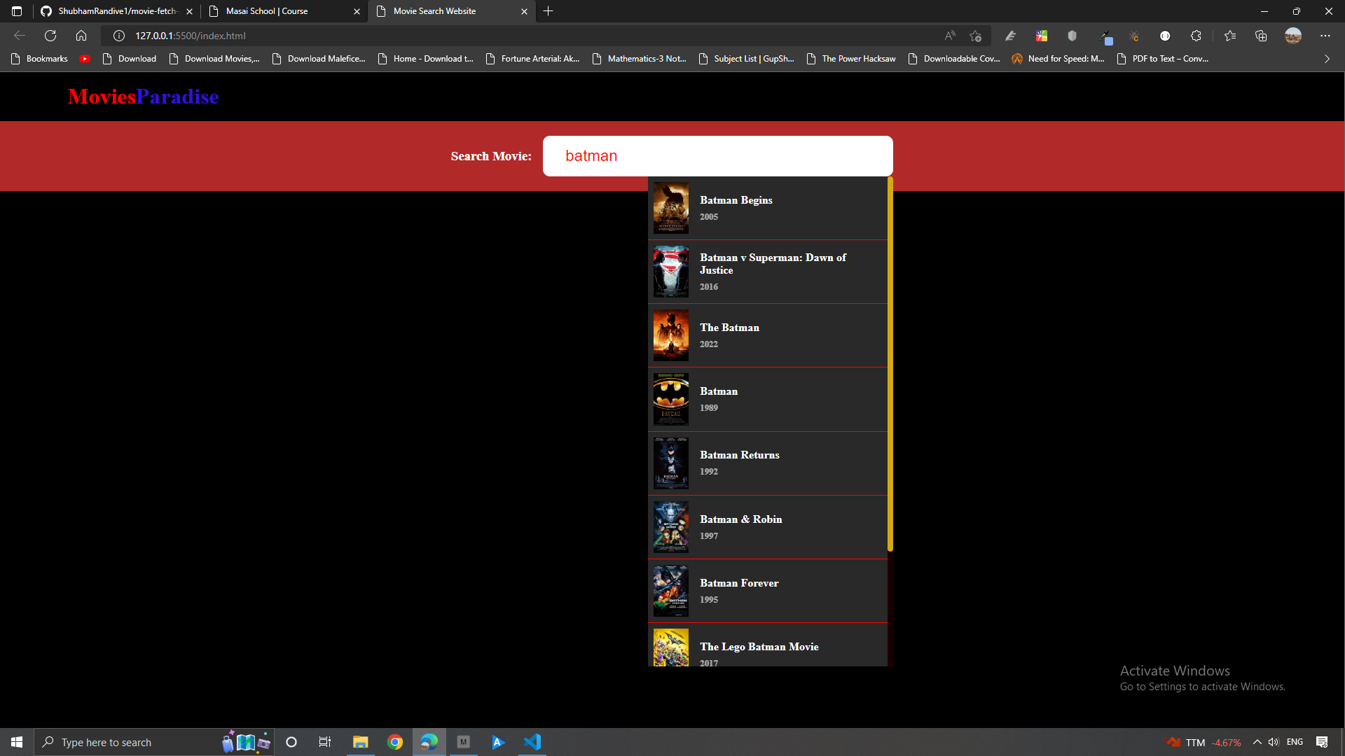 GitHub - ShubhamRandive1/movie-fetch-app: using omdbi api and fetch in javascript created movie ...