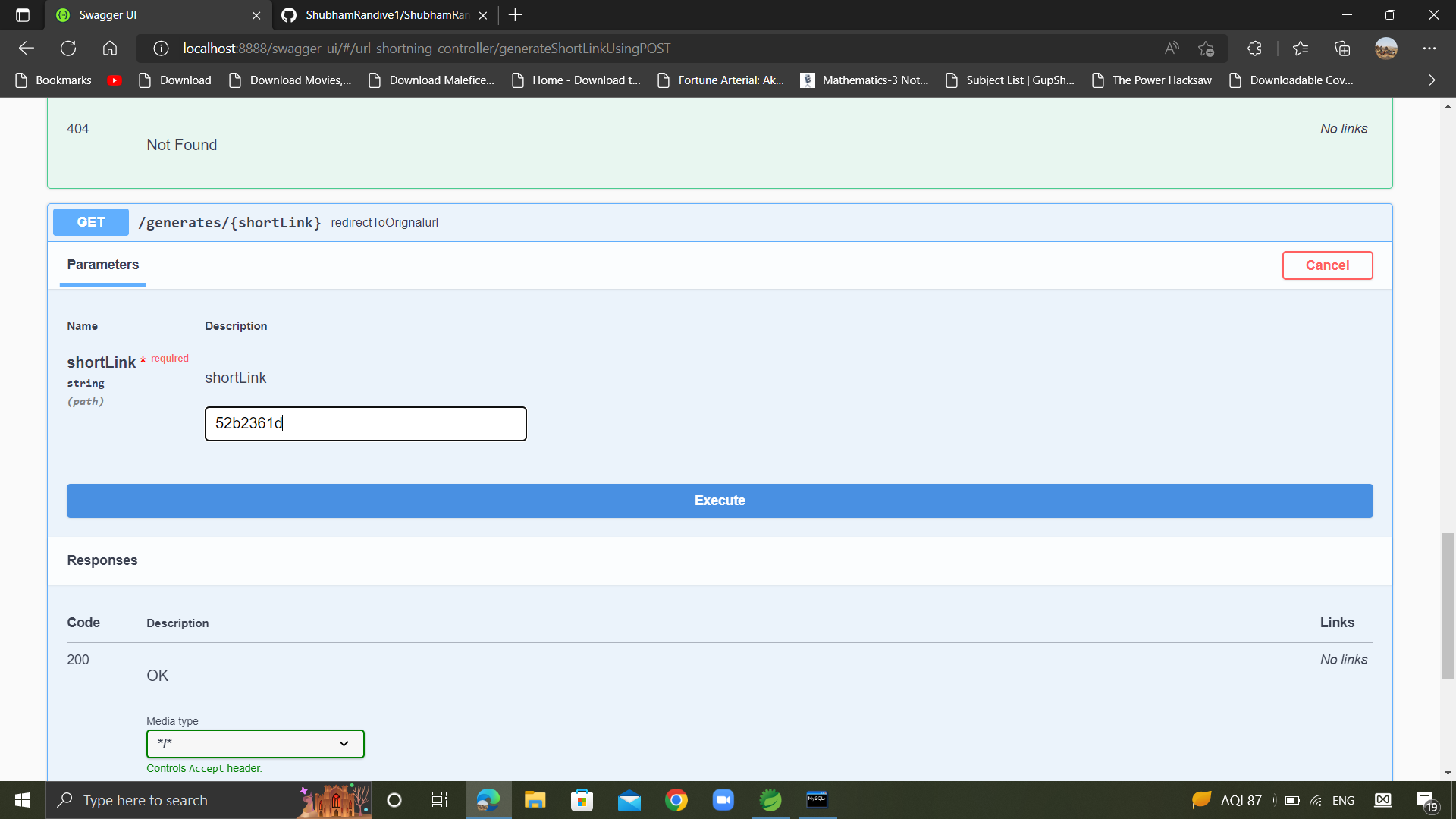 GitHub - ShubhamRandive1/urlLinkShortner: urlLinkShortner Developed ...