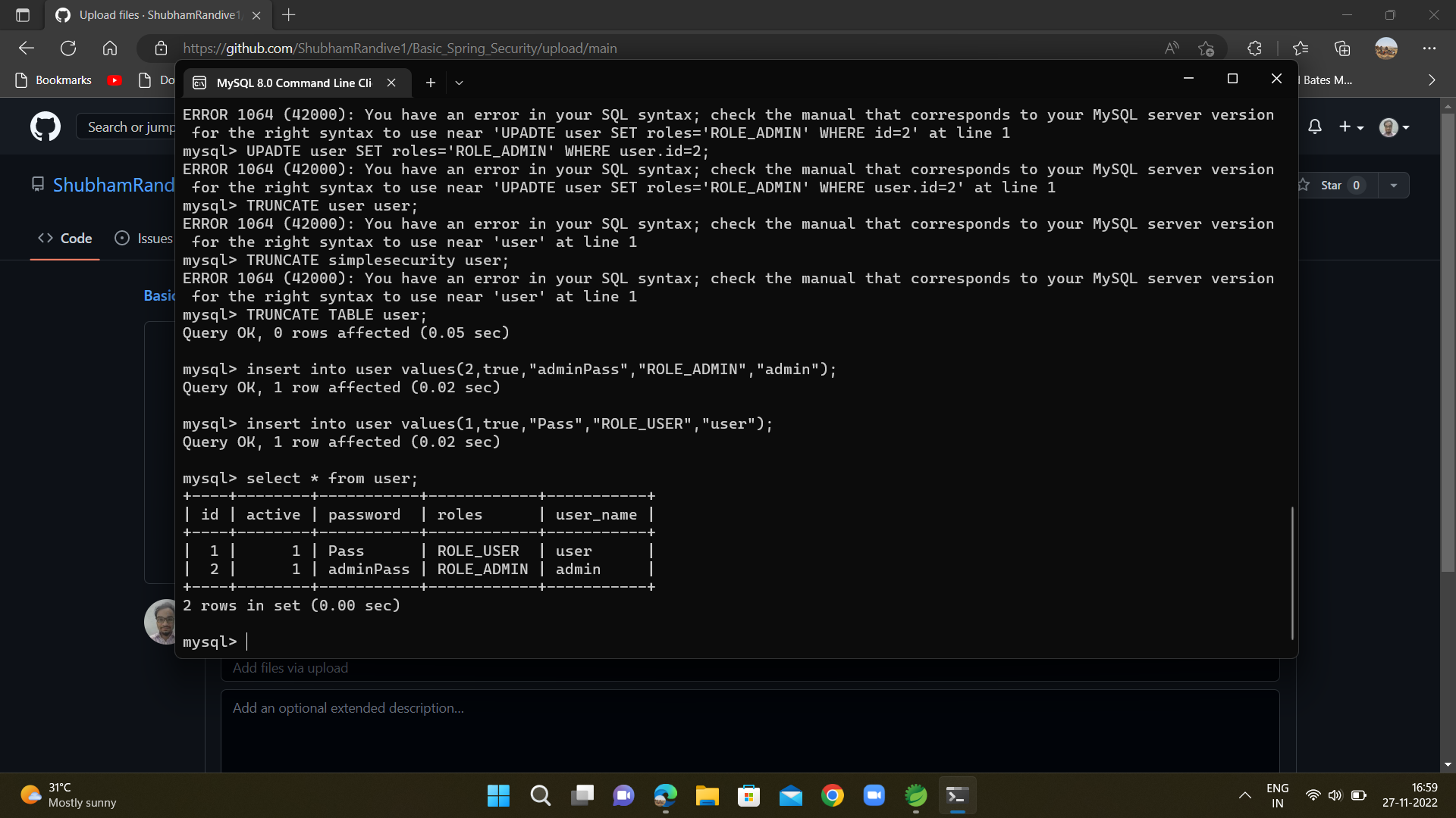 GitHub - ShubhamRandive1/Basic_Spring_Security: A Basic spring security application creating ...