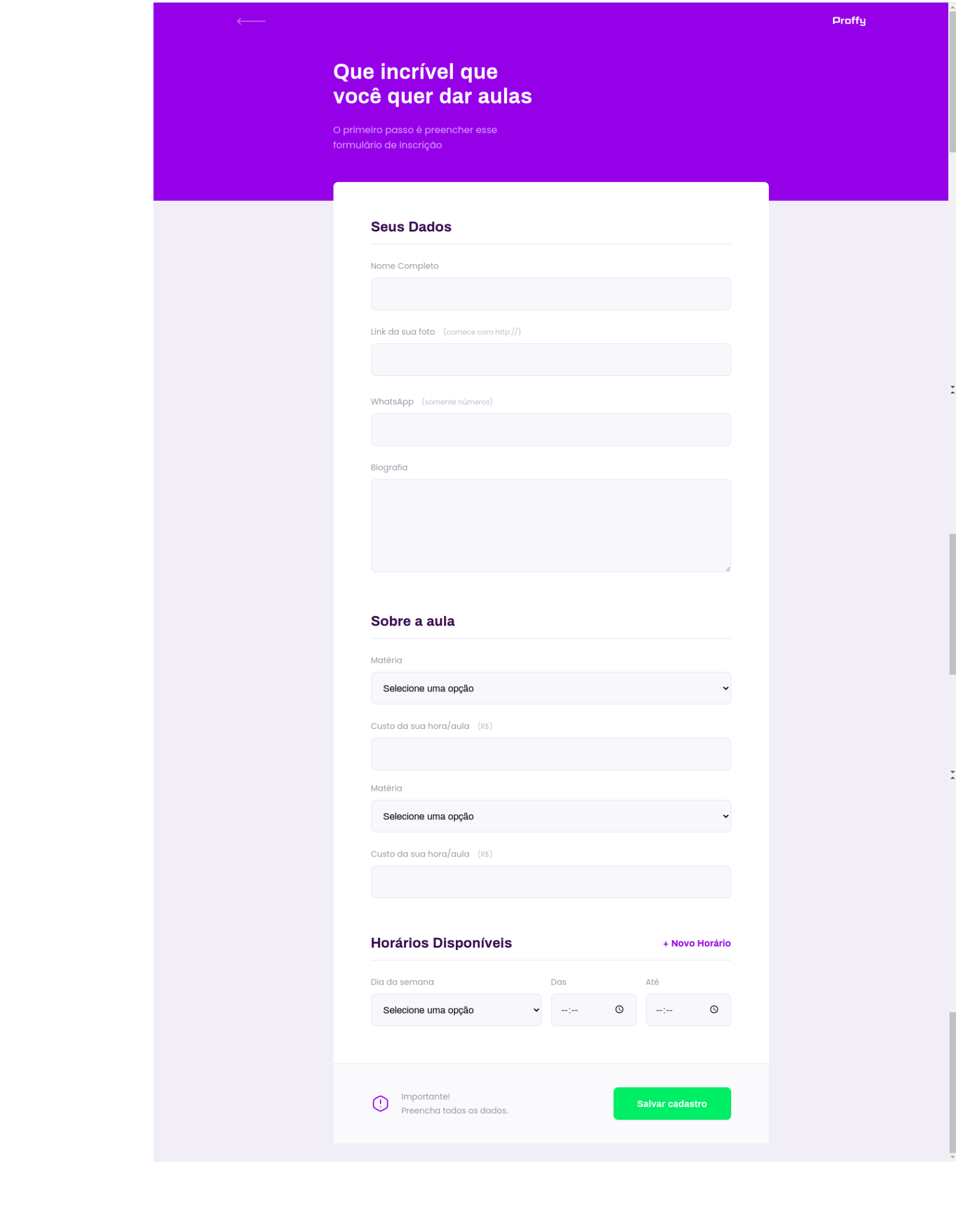 GitHub - raquelribeiro2/Proffy-NLW-2: Next Level Week #2 - Proffy