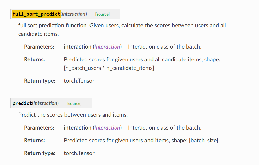 [💡SUG] Get a prediction · Issue #632 · RUCAIBox/RecBole · GitHub