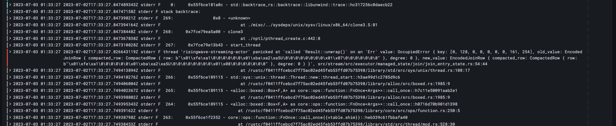 panicked at `called Result::unwrap() on an Err value: OccupiedError` · Issue #10685 ...