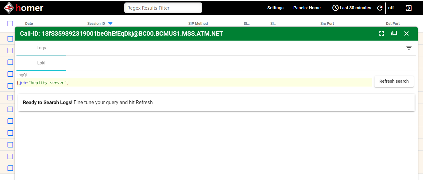 Tab SIP flow Issue (Flow & Export & Messages) · Issue #72 · sipcapture/homer7-docker · GitHub