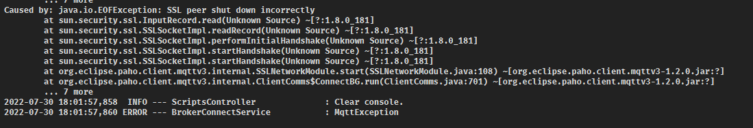 Ssl Peer Shut Down Incorrectly · Issue 1475 · Dotnetmqttnet · Github