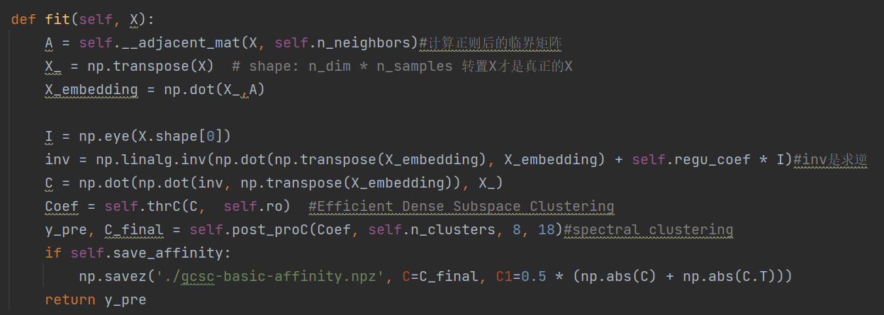 When I remove the A in GCSC(which means EDSC), the accuracy remained unchanged(99%). As your ...