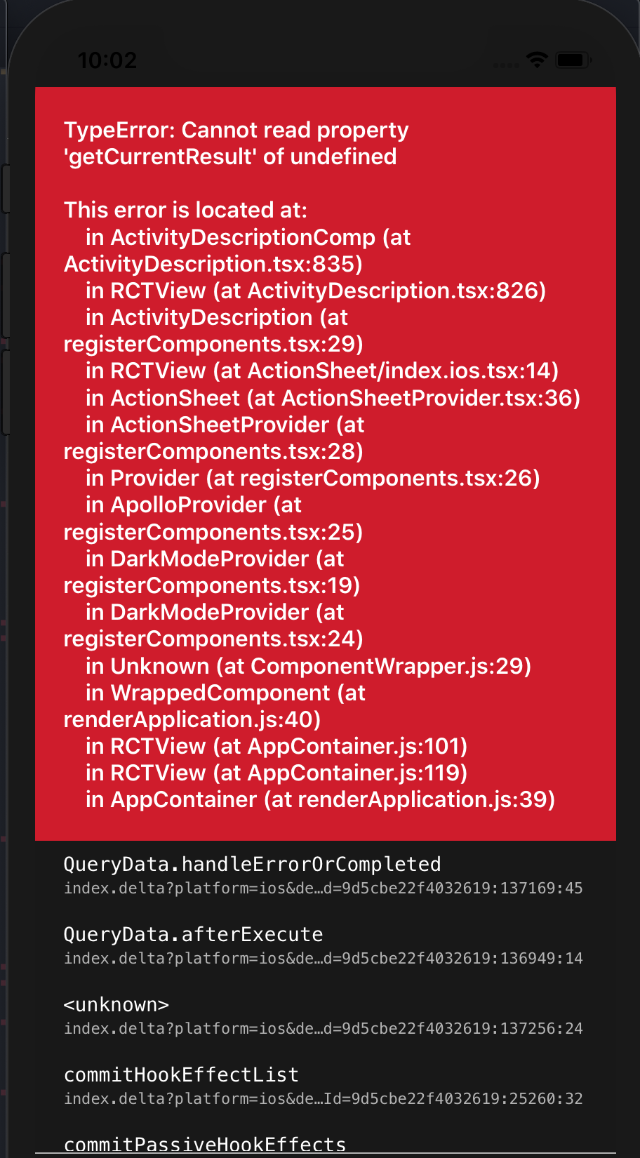 Throwing a runtime bug with useQuery and Fast Refresh (new React hot ... Throwing a runtime bug with useQuery and Fast Refresh (new React hot ...