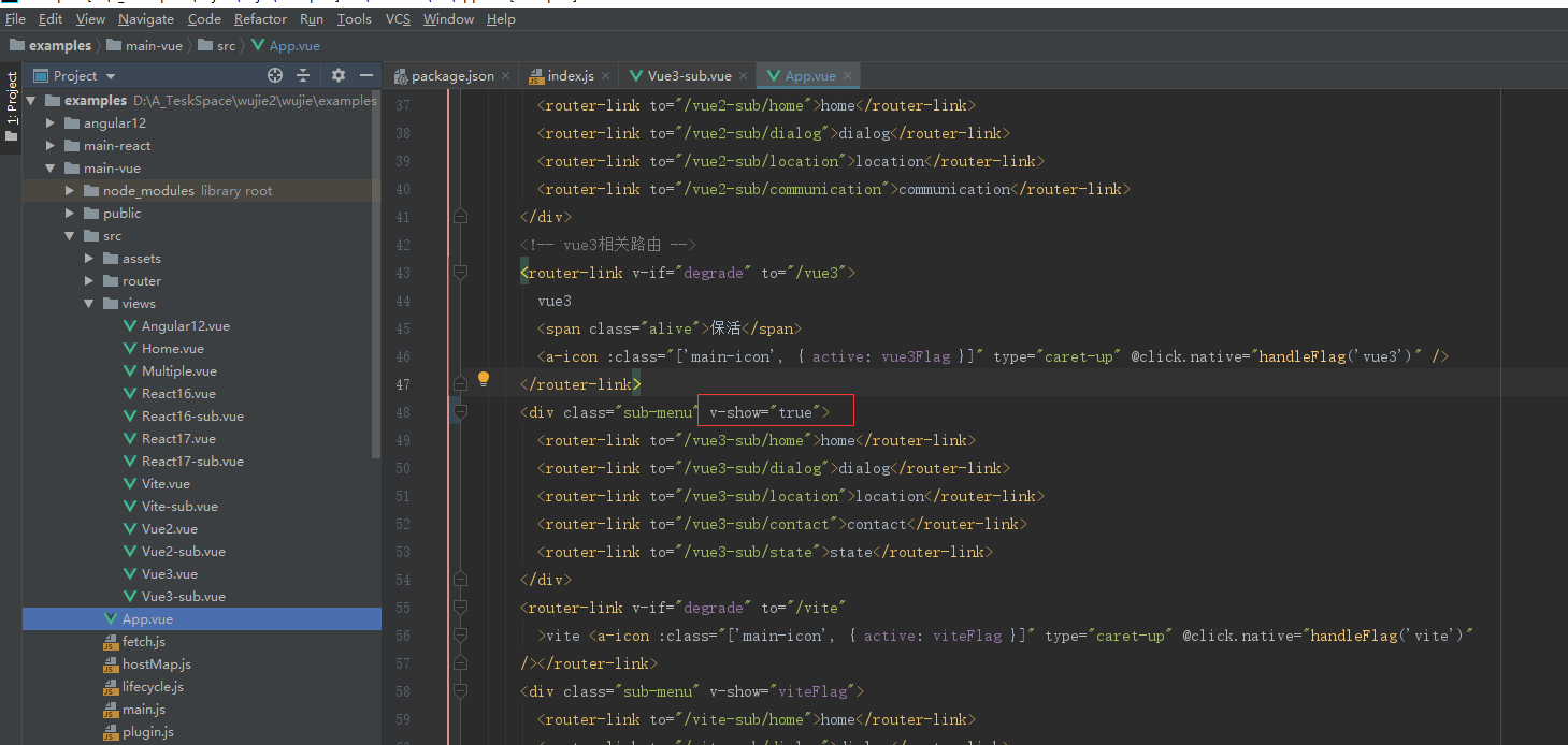 vue项目，保活模式下，直接点击路由进入子应用，不走主应用中wujie-app的路由监听，而是直接展示默认子应用路由中的"/"下组件 · Issue #324 · Tencent/wujie ...