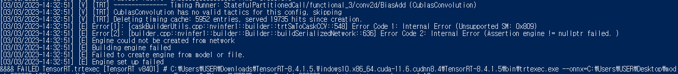 Internal Error Unsupported Sm 0x809 Assertion Engine Nullptr Failed Tensorrt 8 4 Support