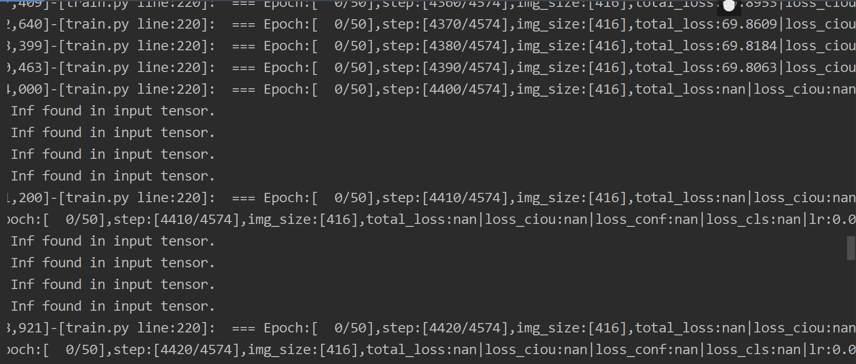 训练自己数据时出现lossnan · Issue 62 · Argusswiftyolov4 Pytorch · Github