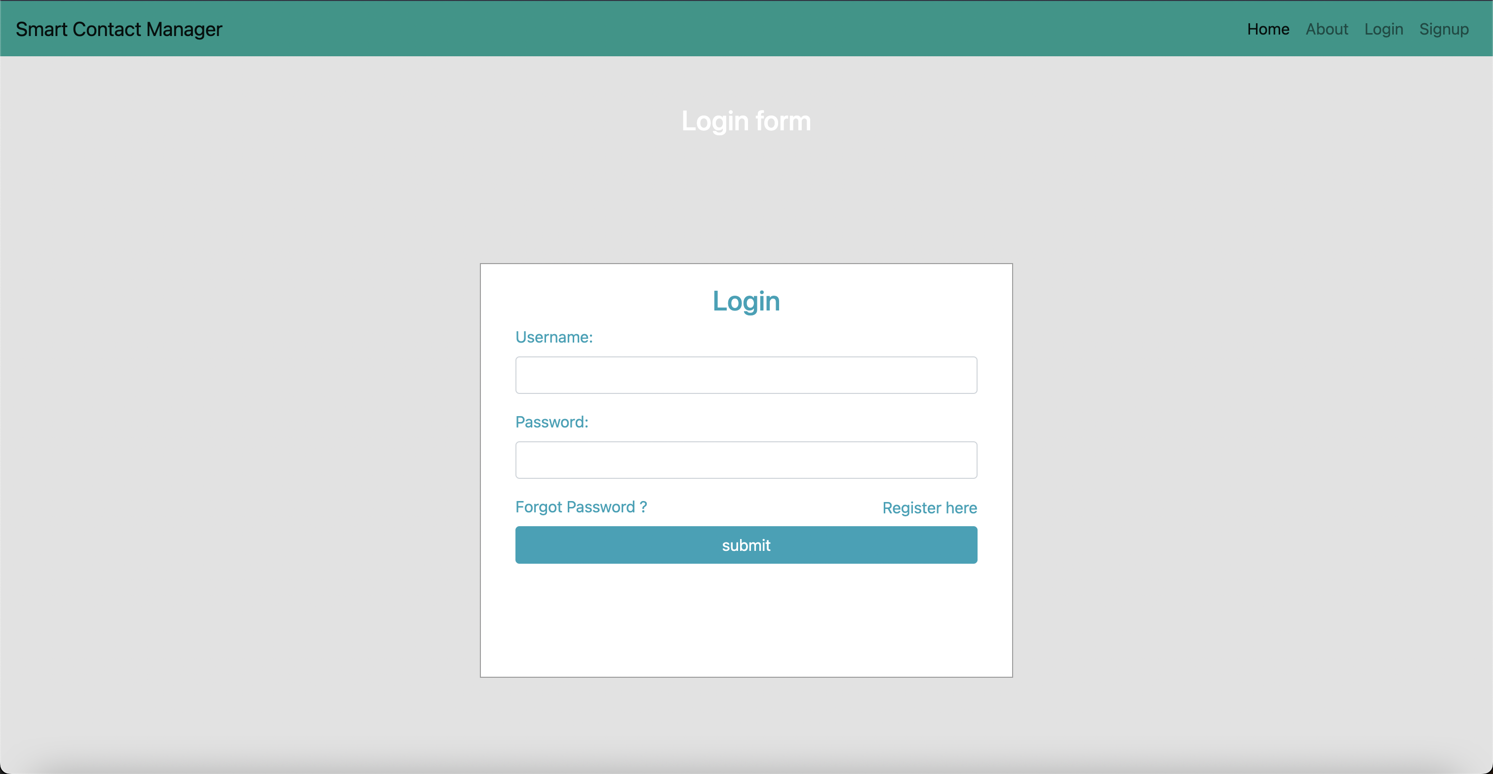 Github Ahamedafq Smartcontactmanager