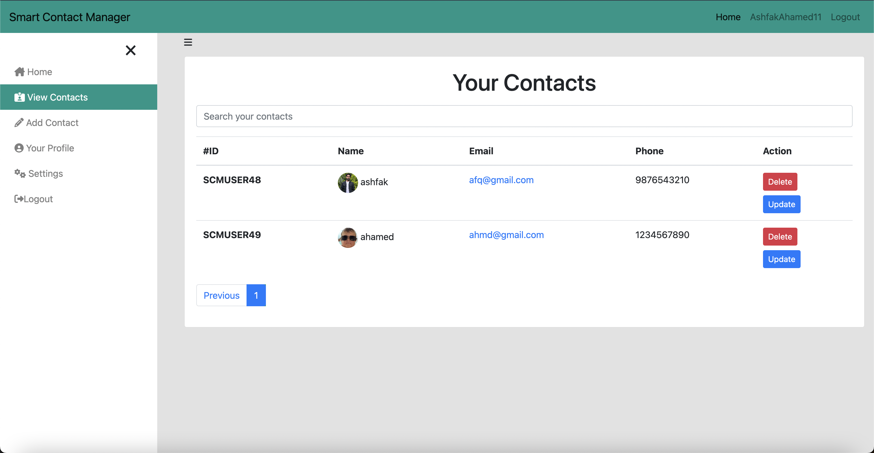 Github Ahamedafq Smartcontactmanager