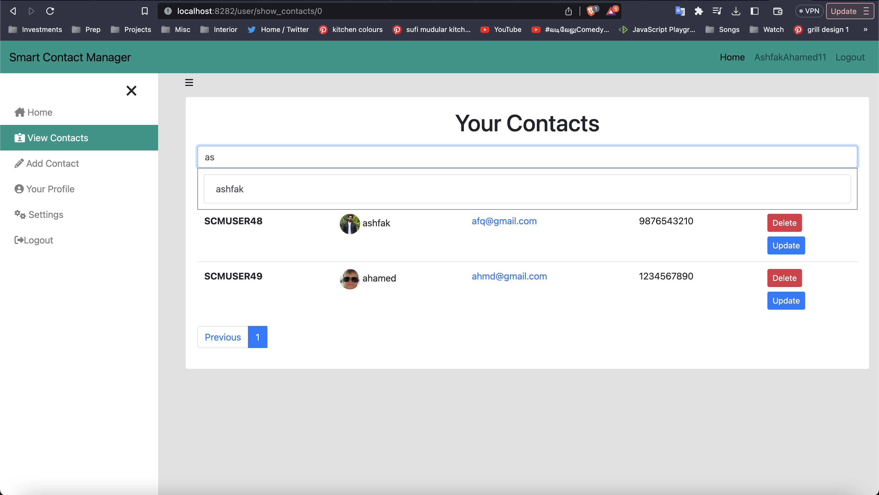 Github Ahamedafq Smartcontactmanager