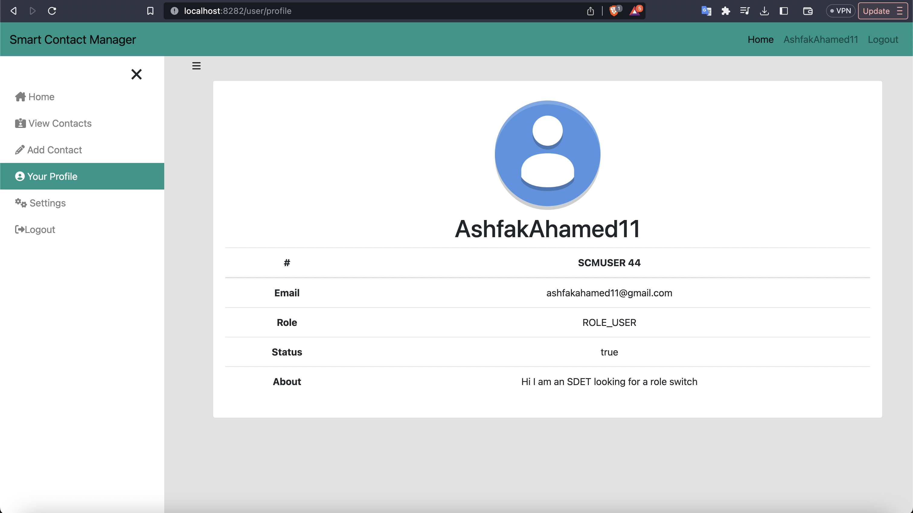 GitHub - AhamedAfq/SmartContactManager
