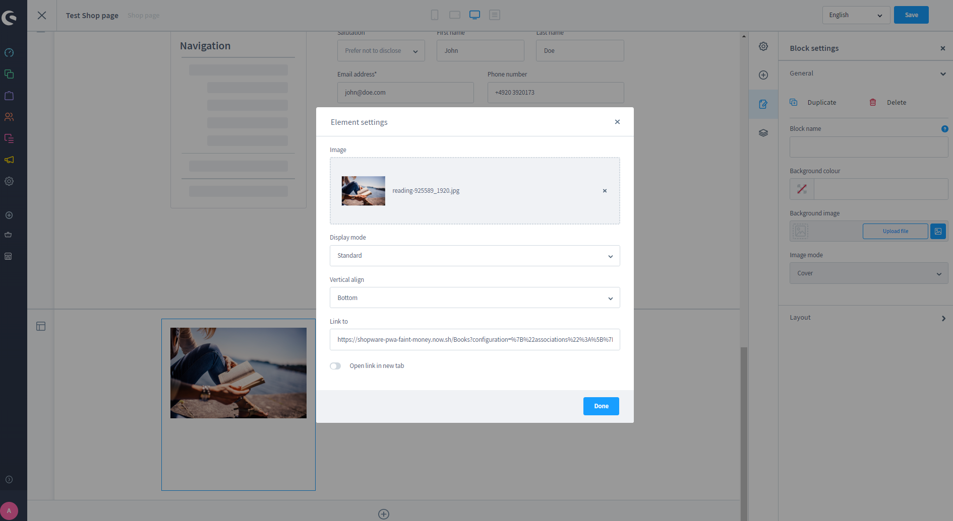 [BUG]CMS Components - the link added to the 'Images' block does not work · Issue #432 ...