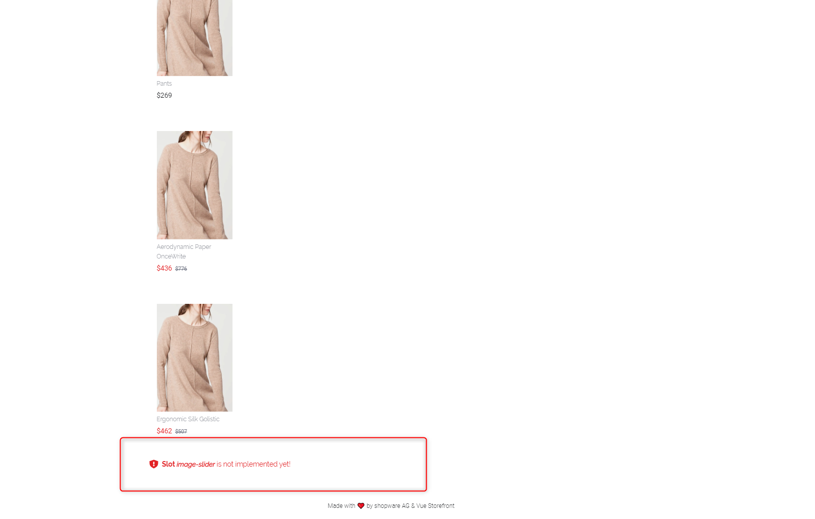 [BUG]CMS Components - Slot image-slider is not implemented · Issue #438 · vuestorefront/shopware ...