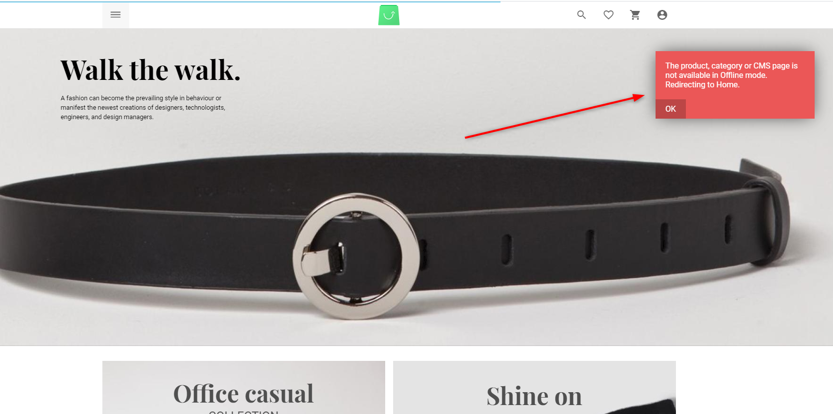 [FEATURE]Offline mode- add info about offline mode instead of 500 error ...
