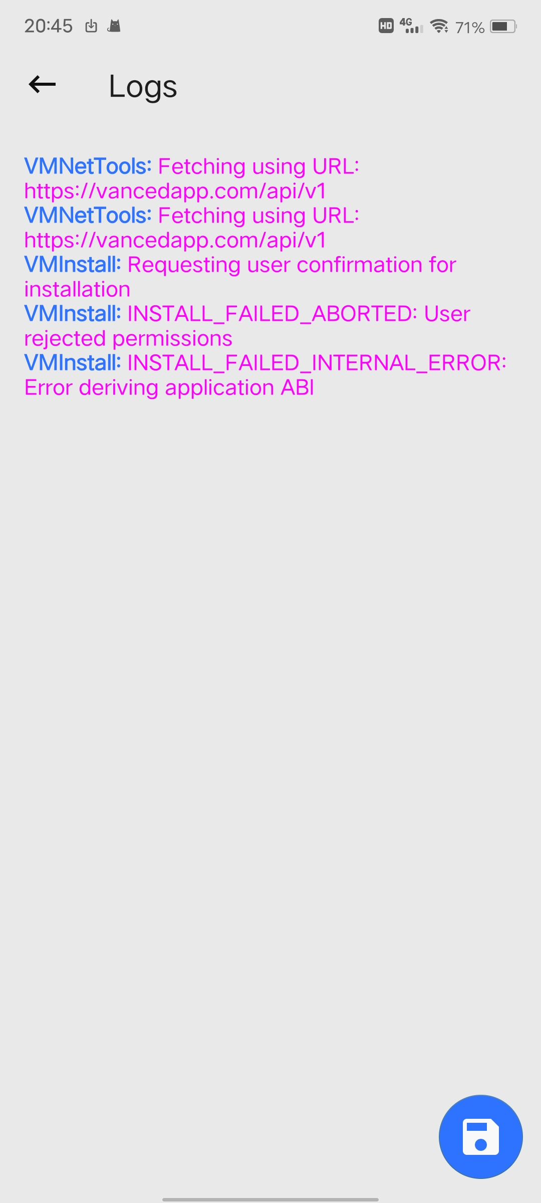Can't install youtube vanced. · Issue #486 · TeamVanced/VancedManager · GitHub