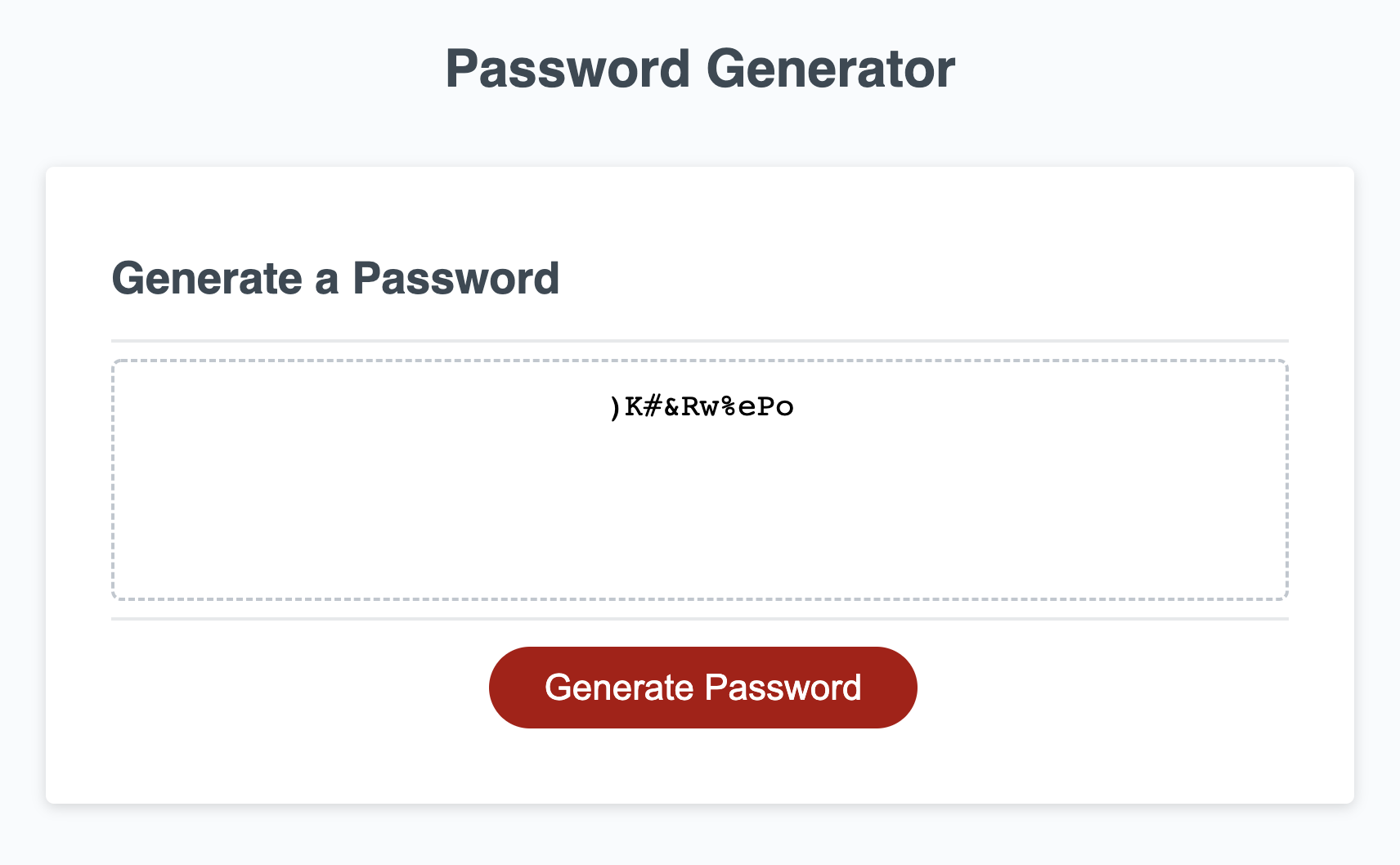 GitHub - leunggerry/passwordGenerator