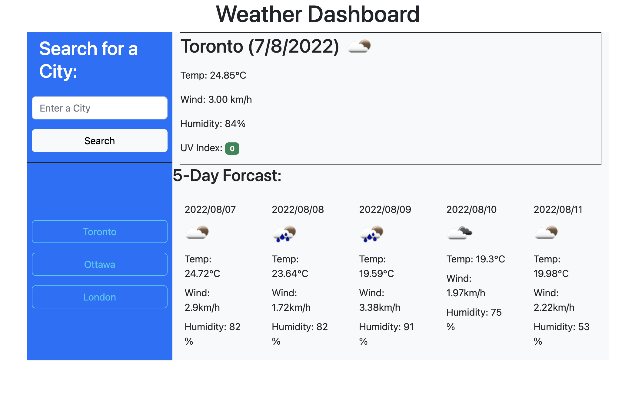 GitHub - leunggerry/weather_dashboard
