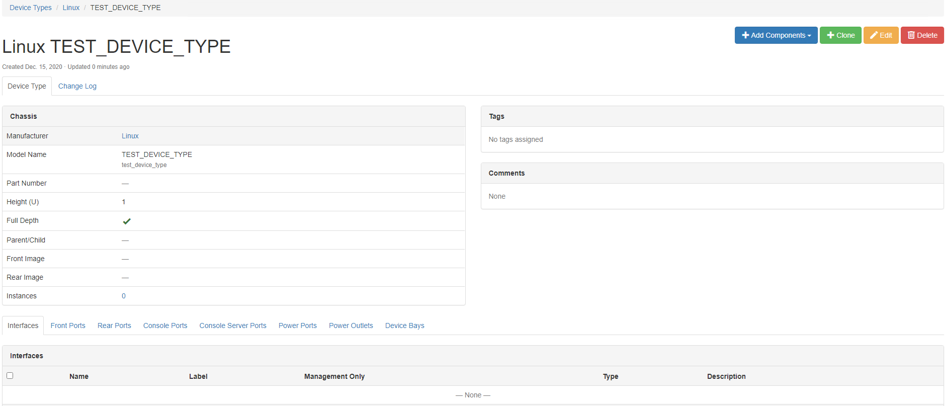 NetBox 2.10.0 - Adding Interface to Device Type Succeeds but Returns Error · Issue #5467 ...