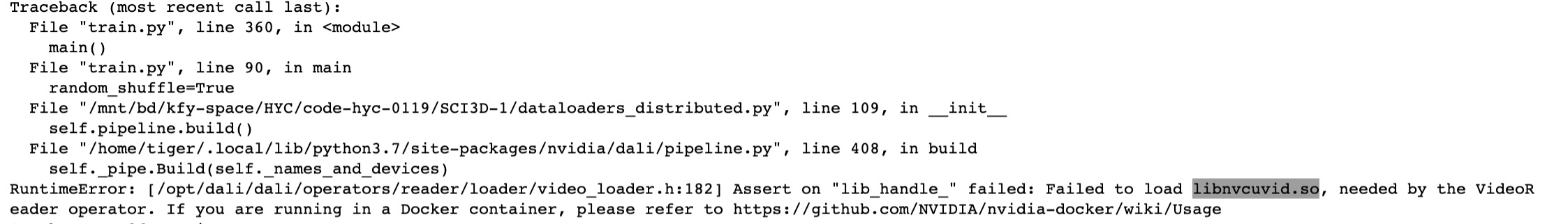 A question about VideoReader and self.pipeline.build() · Issue #3661 · NVIDIA/DALI · GitHub
