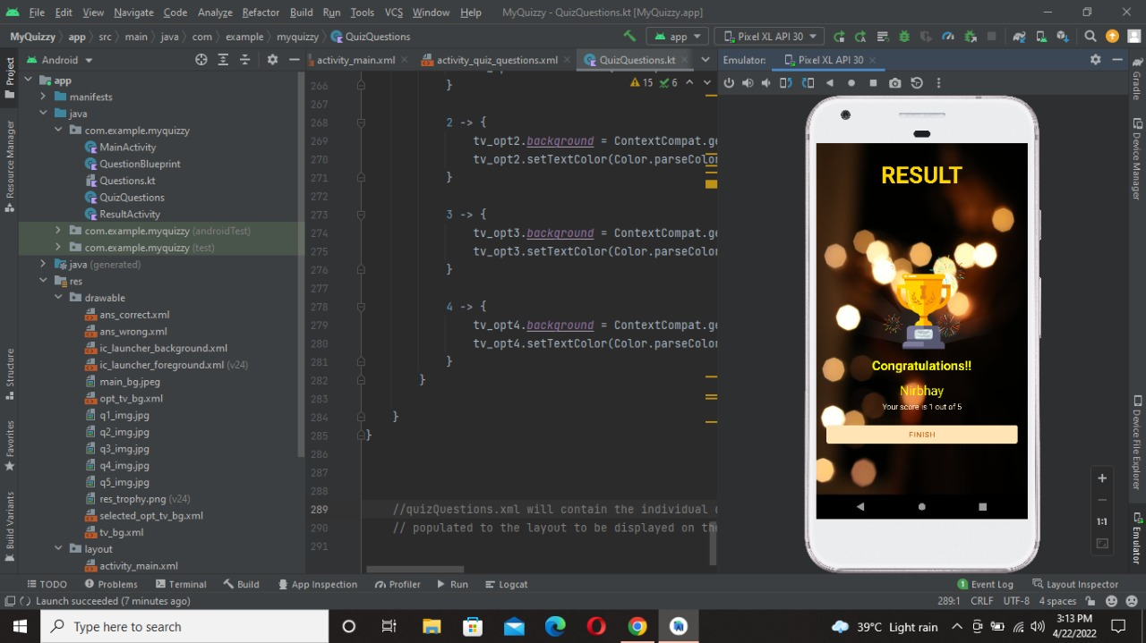 GitHub - Nirbhay-Banerjee/Quizzylate_AndroidApplication: A simple quiz based multi screen ...