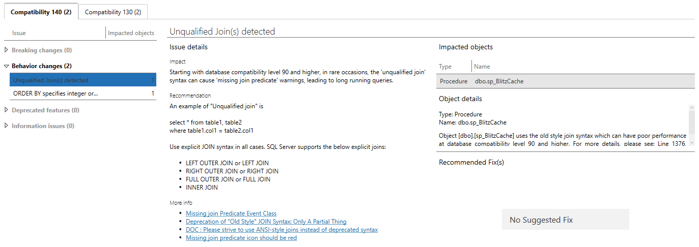 sp_BlitzCache - Unqualified join(s) detected by DataMigrationAssistant · Issue #2486 ...