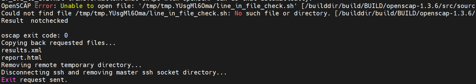 oscap-ssh --local-files option problem, no such file or directory · Issue #1952 · OpenSCAP ...