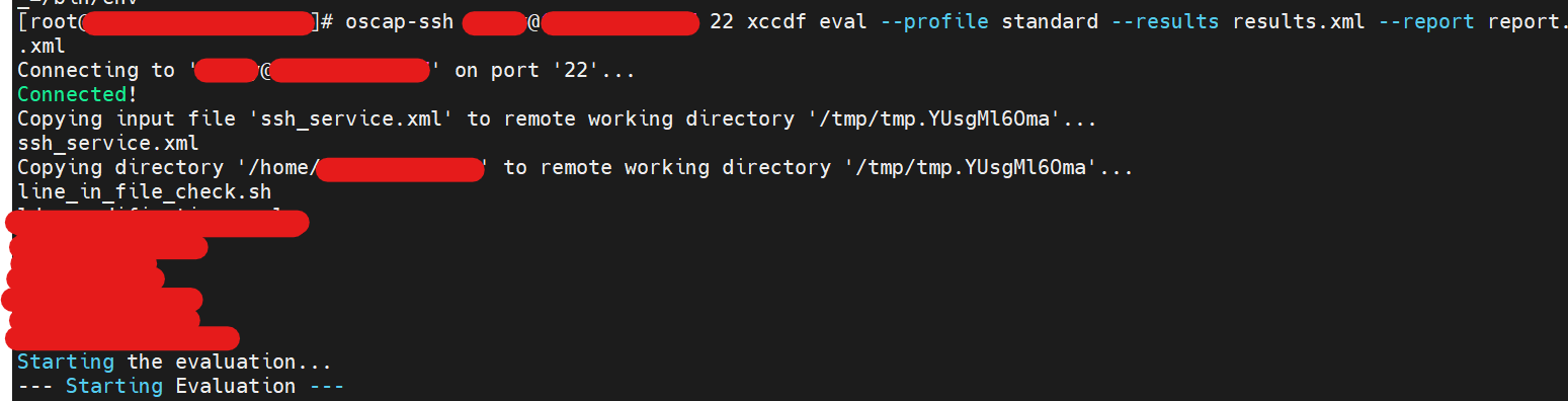 oscap-ssh --local-files option problem, no such file or directory · Issue #1952 · OpenSCAP ...