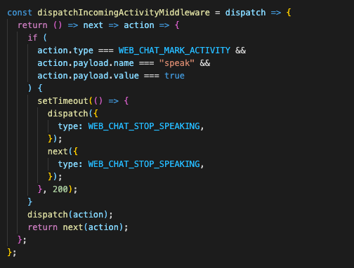 Can't stop bot speech first 1 second by using WEB_CHAT/STOP_SPEAKING ...