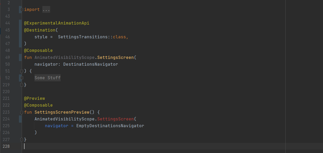 previewing @Composable Animated Screen in @Preview function · Issue #88 · raamcosta/compose ...