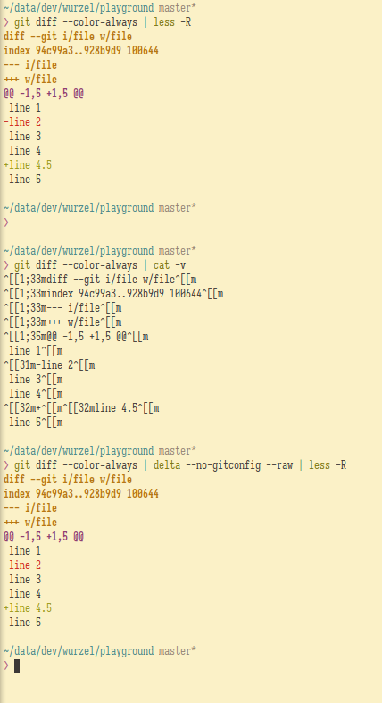 🐛 `--minus-style=raw` strips all colors · Issue #753 · dandavison/delta · GitHub