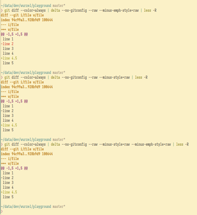 🐛 `--minus-style=raw` strips all colors · Issue #753 · dandavison/delta · GitHub