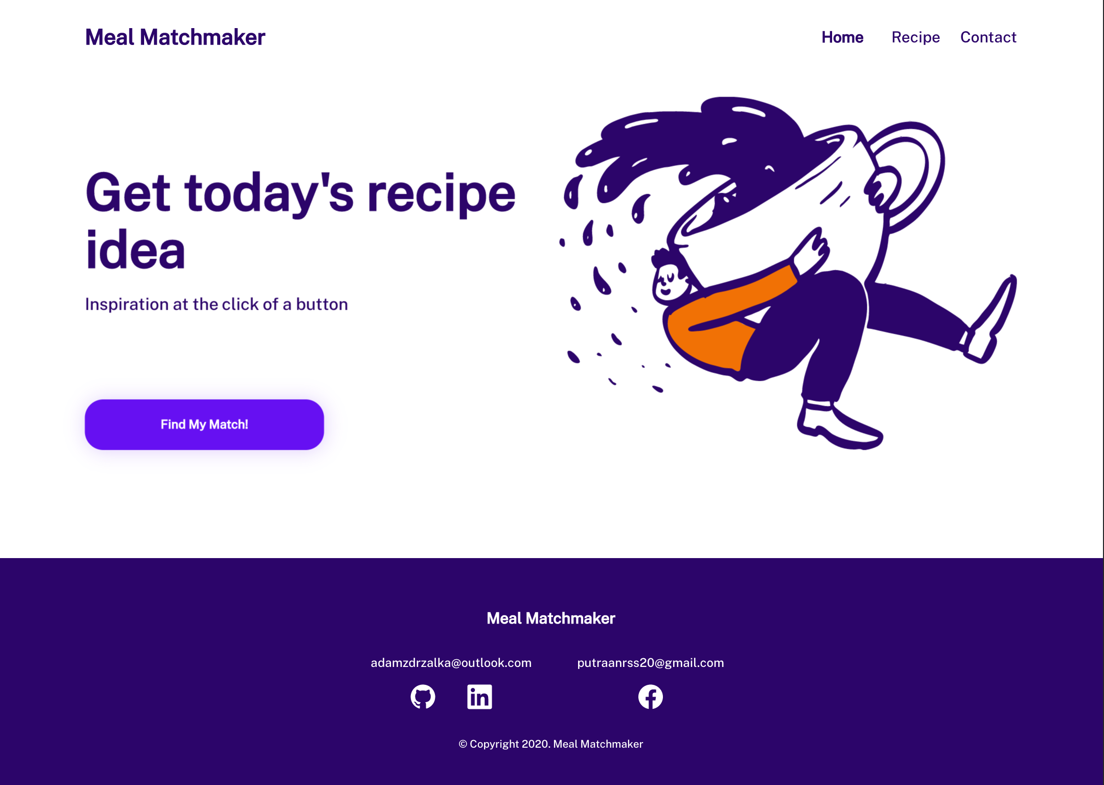 GitHub - moderndayNeo/Meal-Matchmaker: Fully-responsive React-TypeScript app that helps you ...
