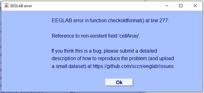 Error in function checkoldformat() when opening datasets with ICA weights · Issue #346 · sccn ...