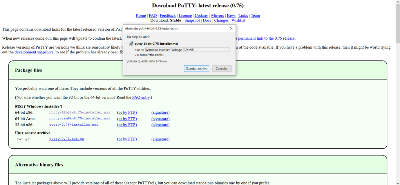 Tarea_MarieFernandez_DBT_2021/Putty.md at main · ValparaisoGenomics ...