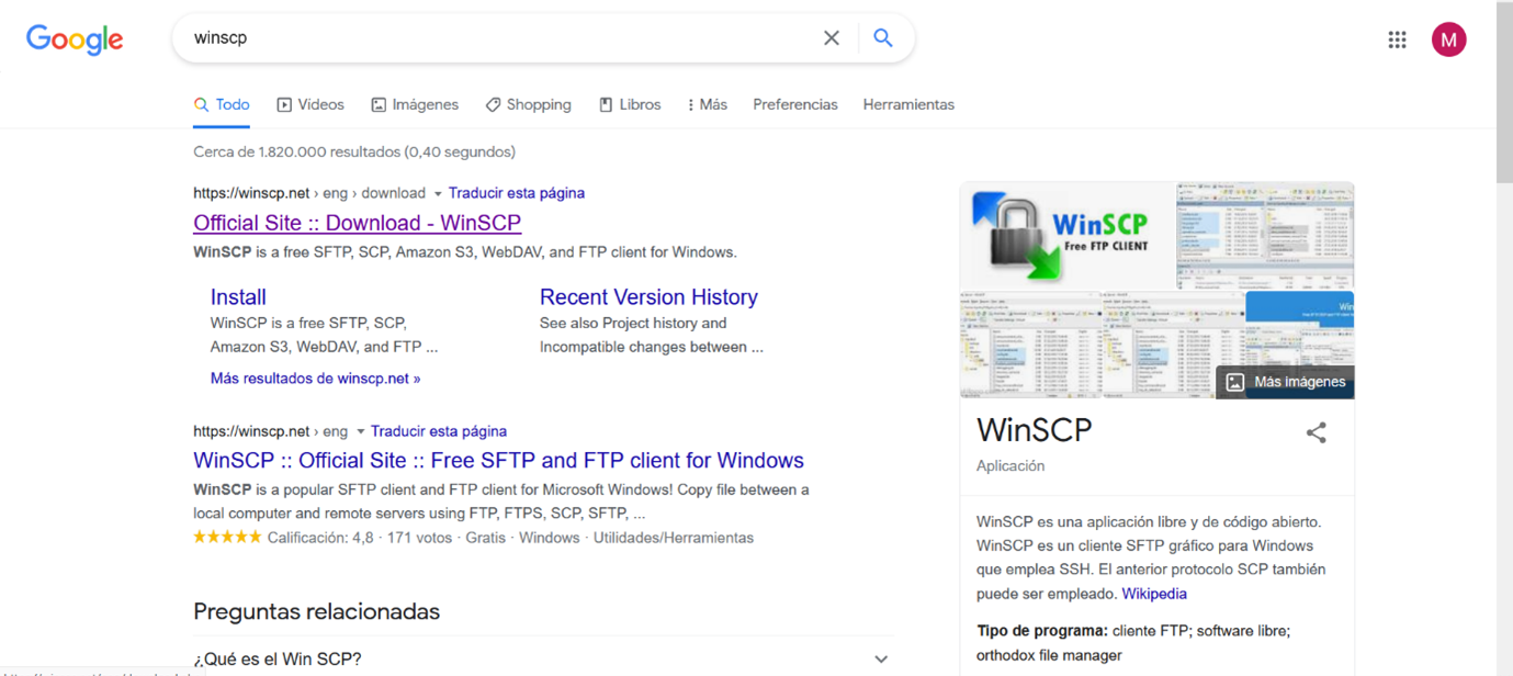 Tarea_MarieFernandez_DBT_2021/WinSCP.md at main · ValparaisoGenomics/Tarea_MarieFernandez_DBT ...