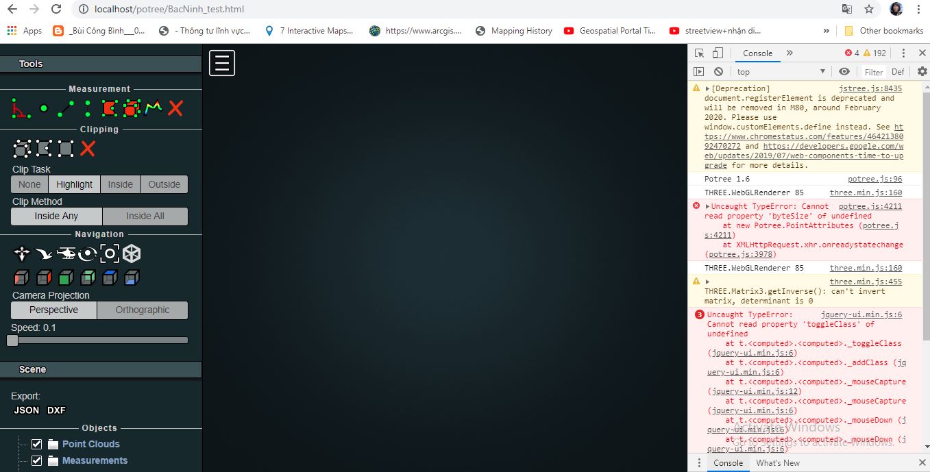 Beginner - Blank Webpage · Issue #643 · potree/potree · GitHub