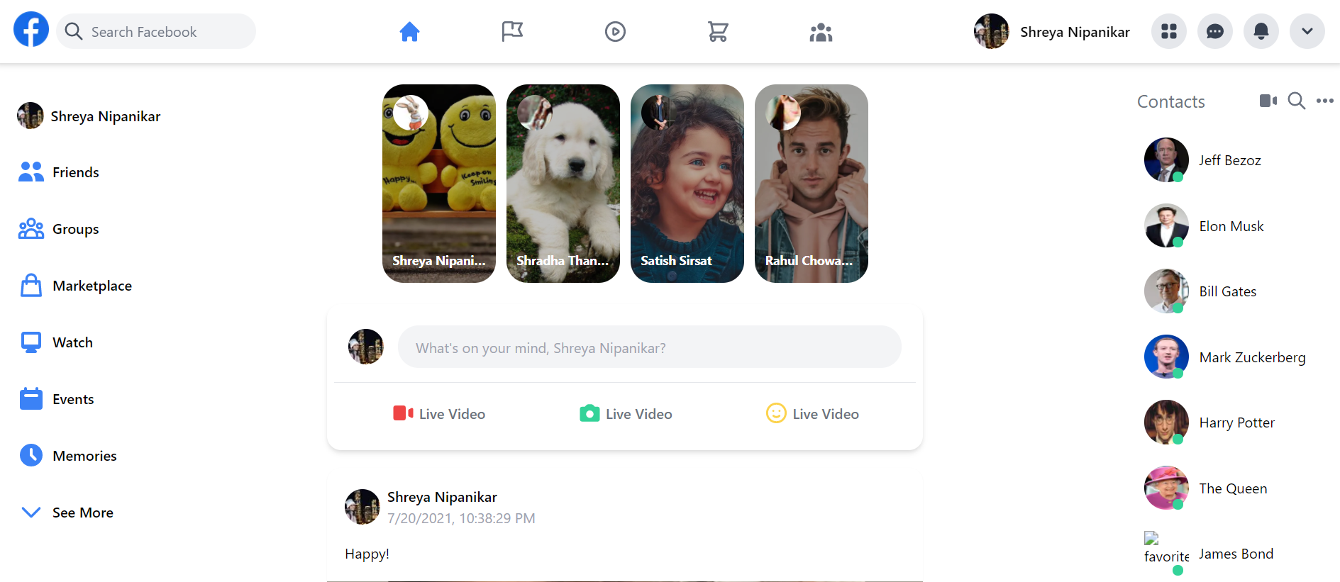 GitHub - shreya-nipanikar/Facebook_clone