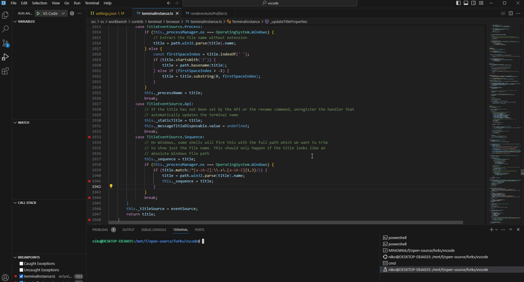 Windows is ignore terminal titles unless they look like paths · Issue #192771 · microsoft/vscode ...