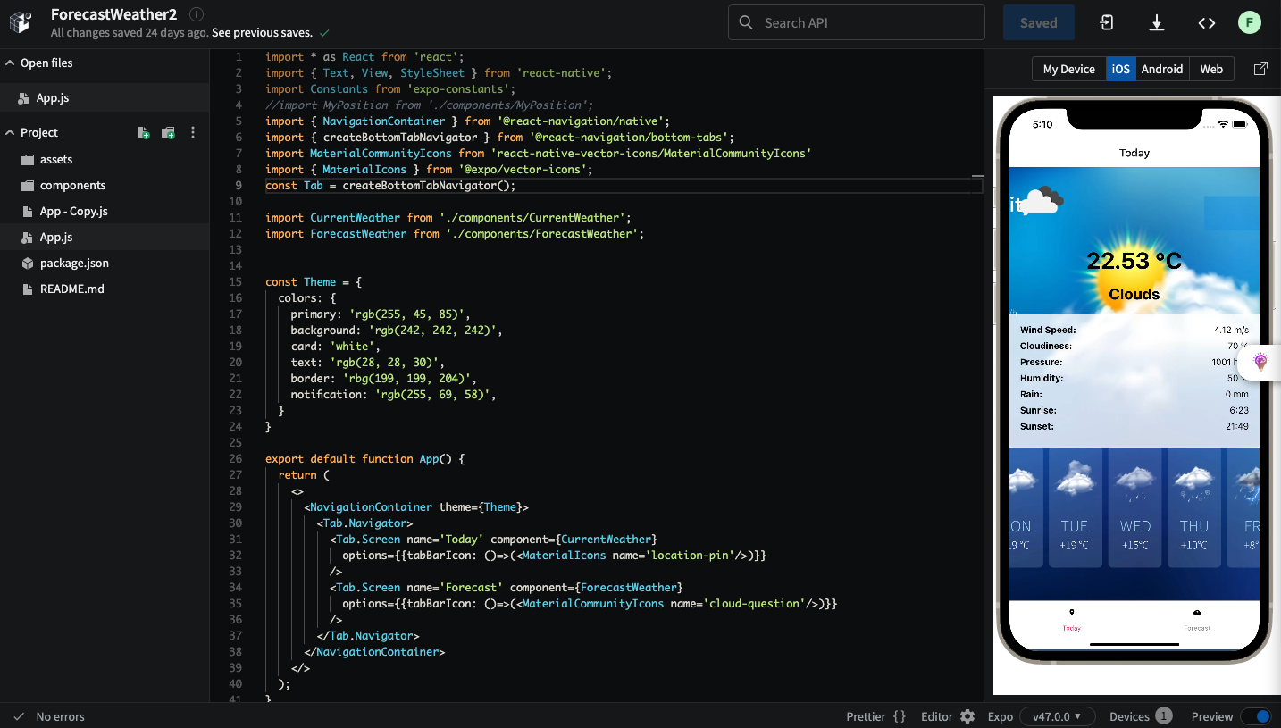 GitHub - 2023-FL/React_Native_Weather_Widget: React Native Weather Widget Mobile App