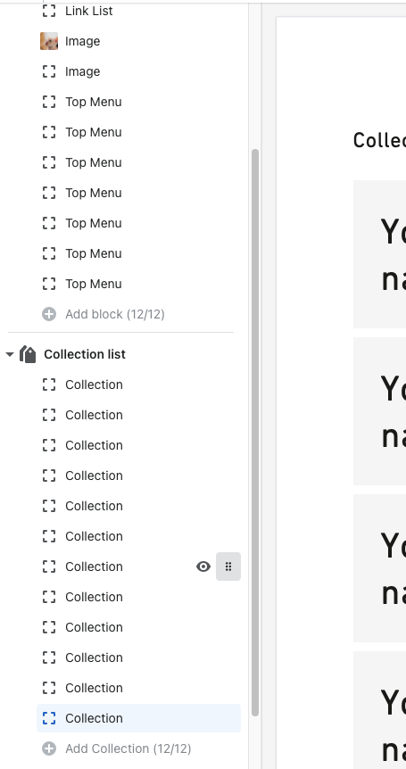blocks are limited to only 12 even though there is max_blocks set ...