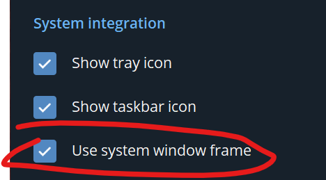 Telegram doesn't respect title bar accent color settings on Windows 11 · Issue #25263 ...