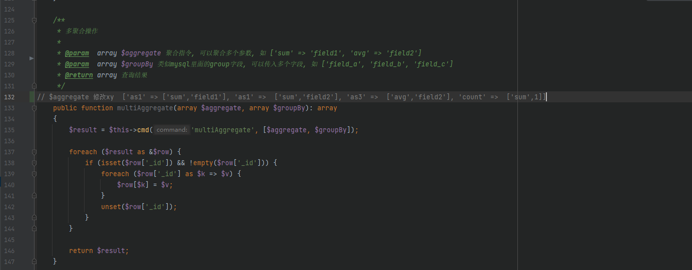 mongodb 完善聚合统计 可以一次完成多个 sum / avg 等统计 增加 count 计数统计 · Issue #257 · top-think/think-orm · GitHub
