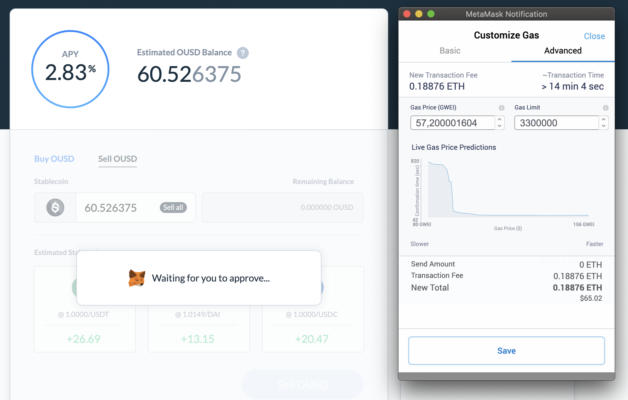 Dapp sending far to little gas for RedeemAll · Issue #256 · OriginProtocol/origin-dollar · GitHub