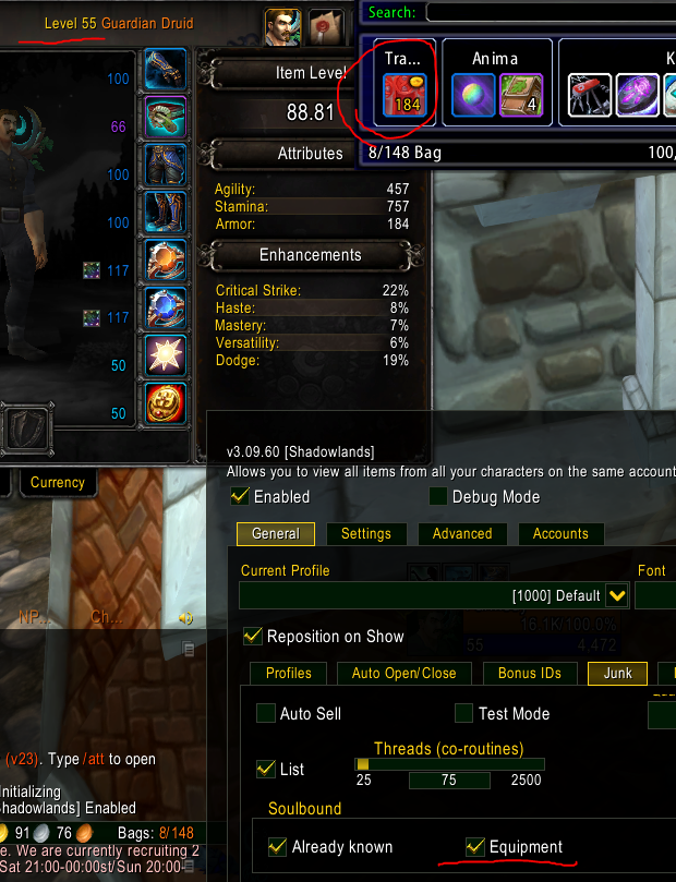 [BUG] General > Junk > Equipment sells high level & need reload · Issue #1539 · arkayenro ...