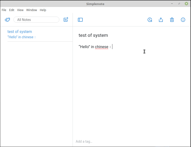 Entering tags with Chinese characters failing · Issue #1061 · Automattic/simplenote-electron ...